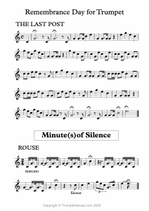 Last Post Trumpet Sheet Music & Playing Tips for Remembrance Day in ...