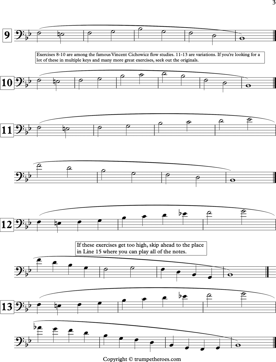 Baritone BC Warm-up #5 - Trumpet Heroes