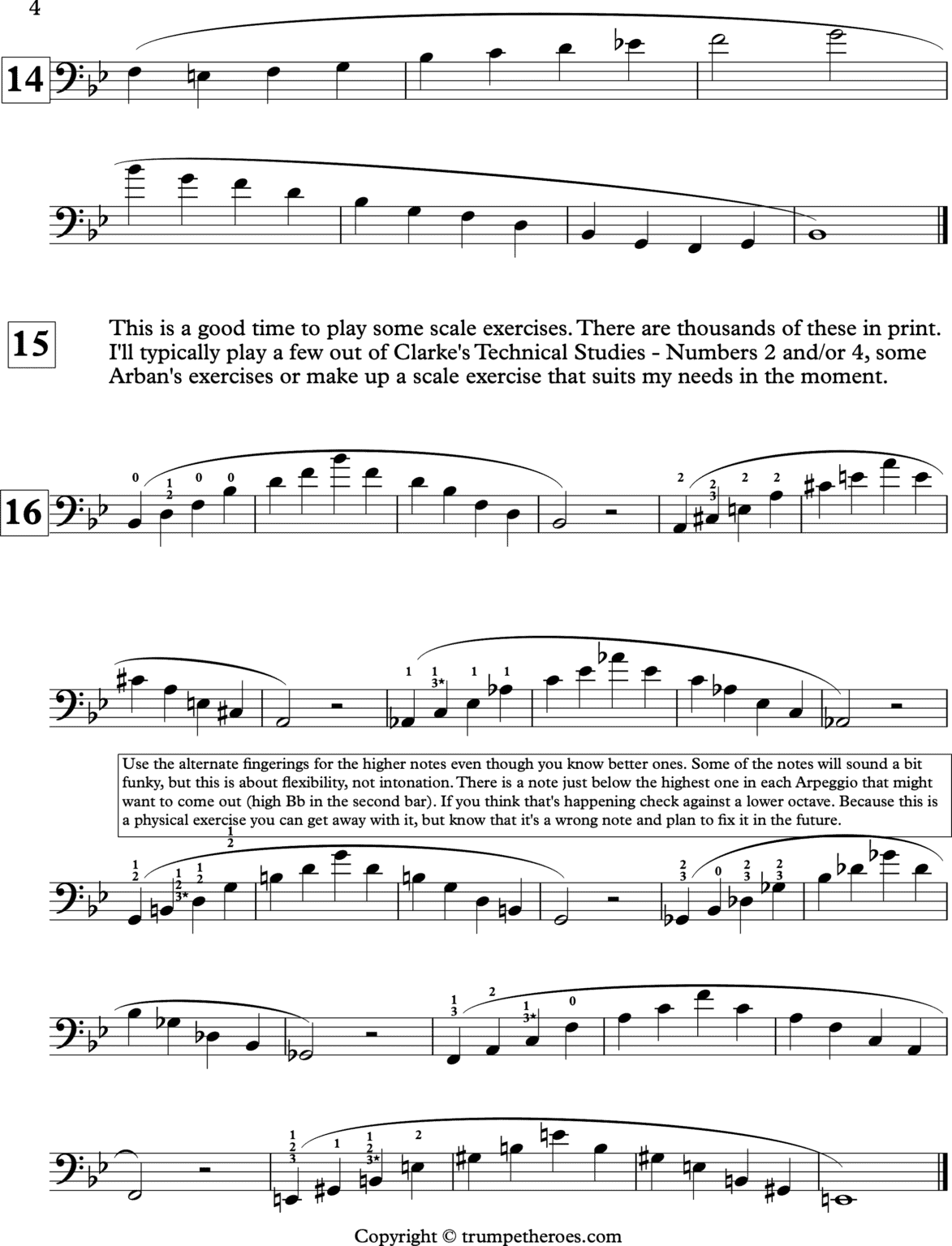 Baritone BC Warm-up #5 - Trumpet Heroes